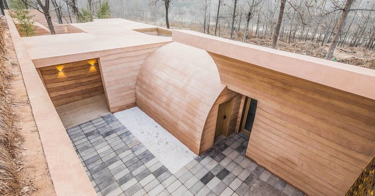 Superbe maison contemporaine en Chine réalisée en terre crue | Build Green
